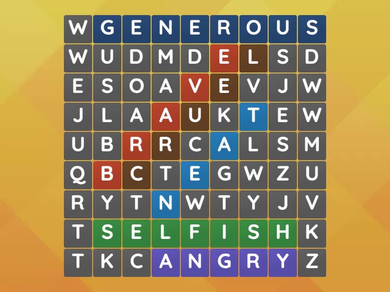 9th grade - lesson 1 - Wordsearch