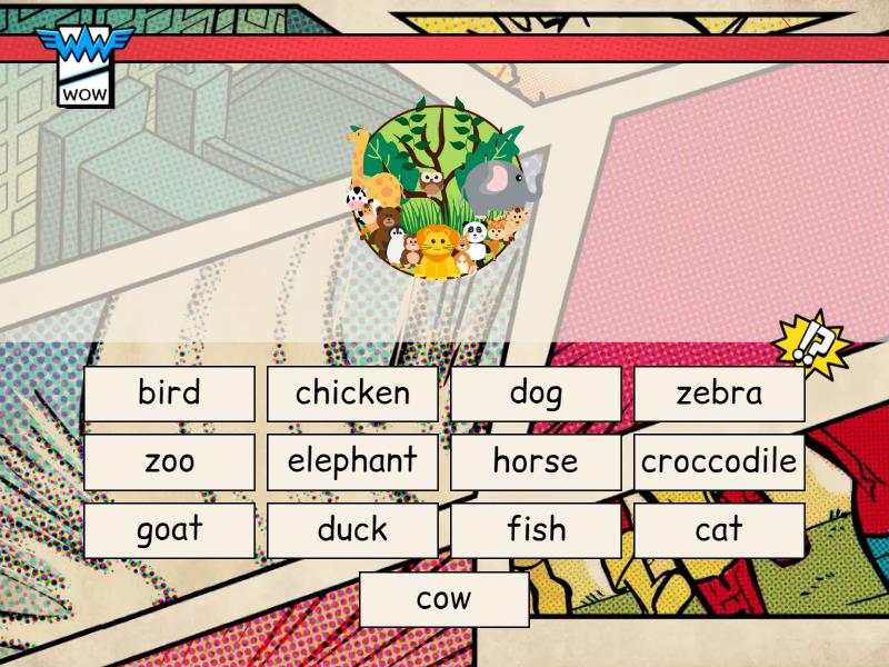 ANIMALS/Topic10/Lesson1b/Starters/Cambridge - Find the match