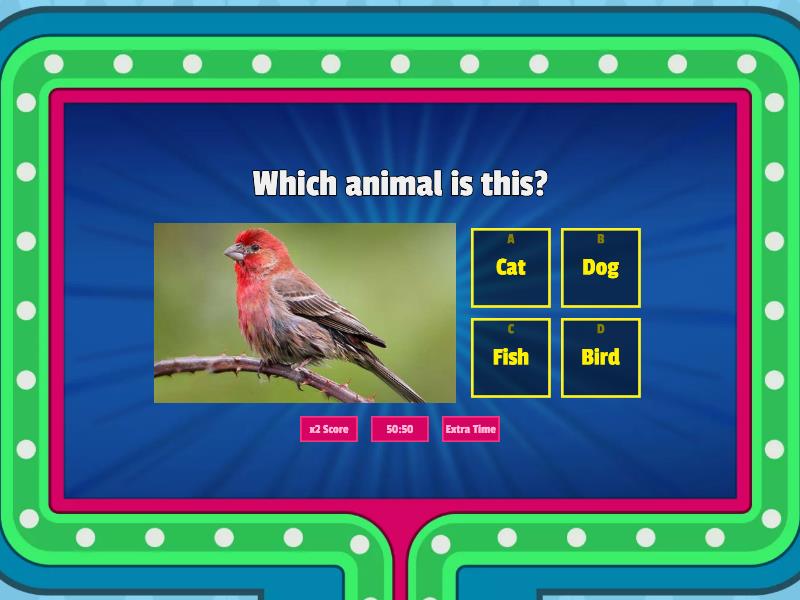 Grade 3 Animals - Gameshow quiz