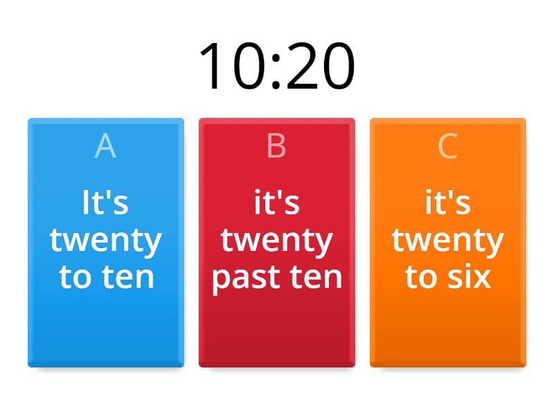 The time - Quiz