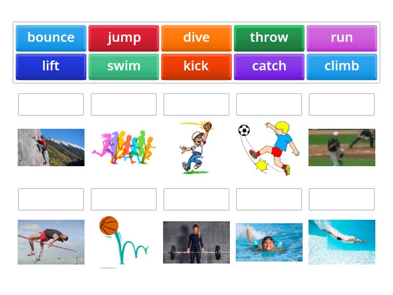 Sports Verbs - Match up