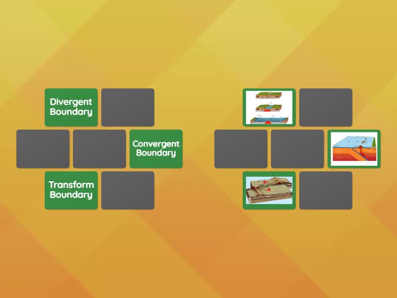 Plate Tectonics Basics Matching Game - Matching pairs