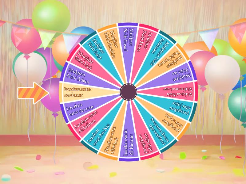 pai kelas 4 - Spin the wheel