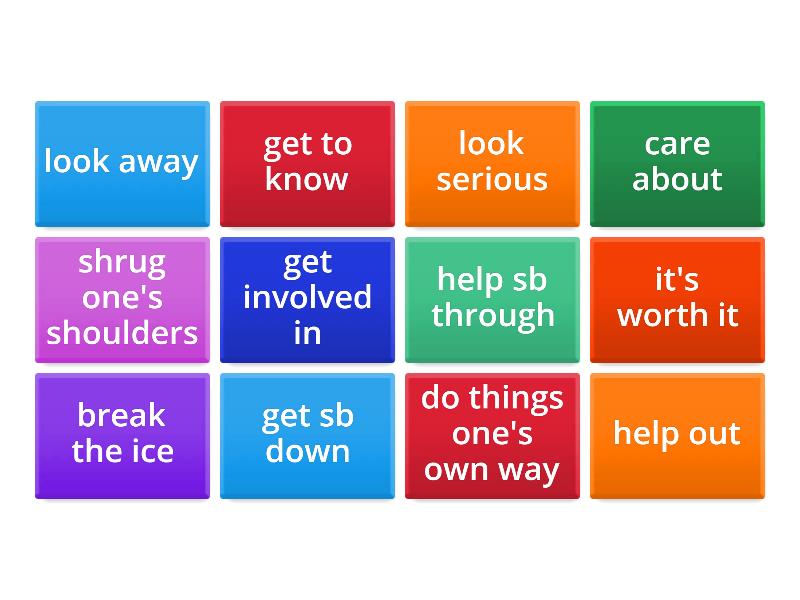SL 8 M1 a1 phrasal verbs - Flip tiles