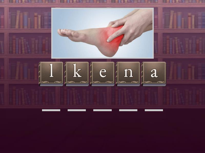 Unit 3 Parts of the body Intermediate Solutions - Anagram