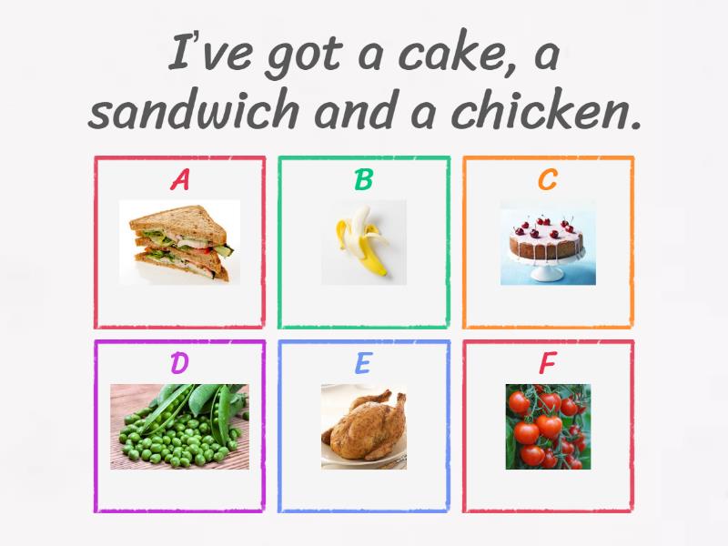 , Unit 4 Food/ I’ve got... I haven’t got... CLASS 1 - Quiz