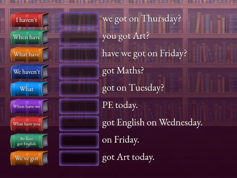 FF2 Unit 5 L2 grammar match - Match up