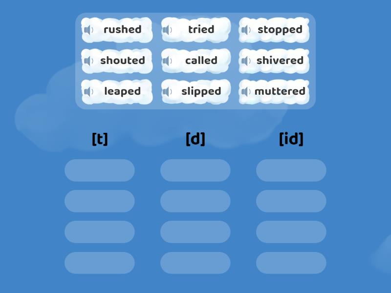 The Chase. Verbs. Past Simple - Group sort