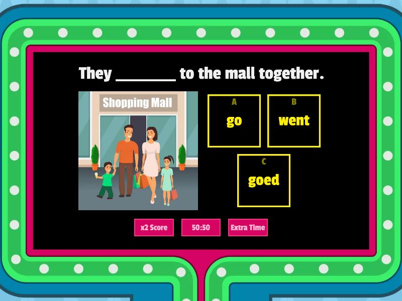 Past Simple Quiz Game - Concurso de preguntas