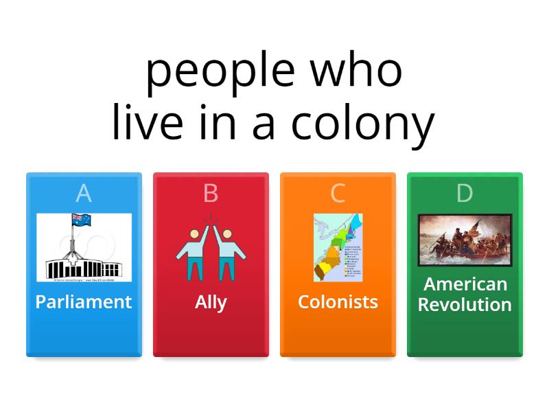 American Revolution Vocabulary - Quiz