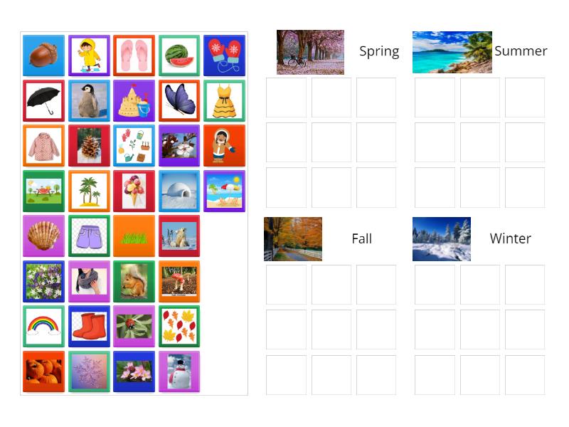 Seasons - Group sort