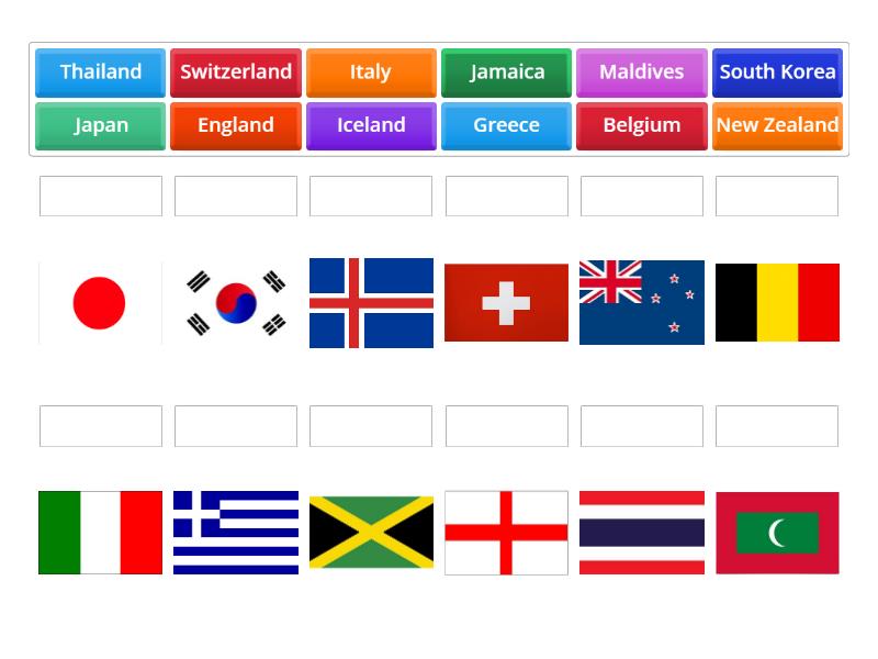 Countries & Flags - 2022 - TFSS - Une las parejas