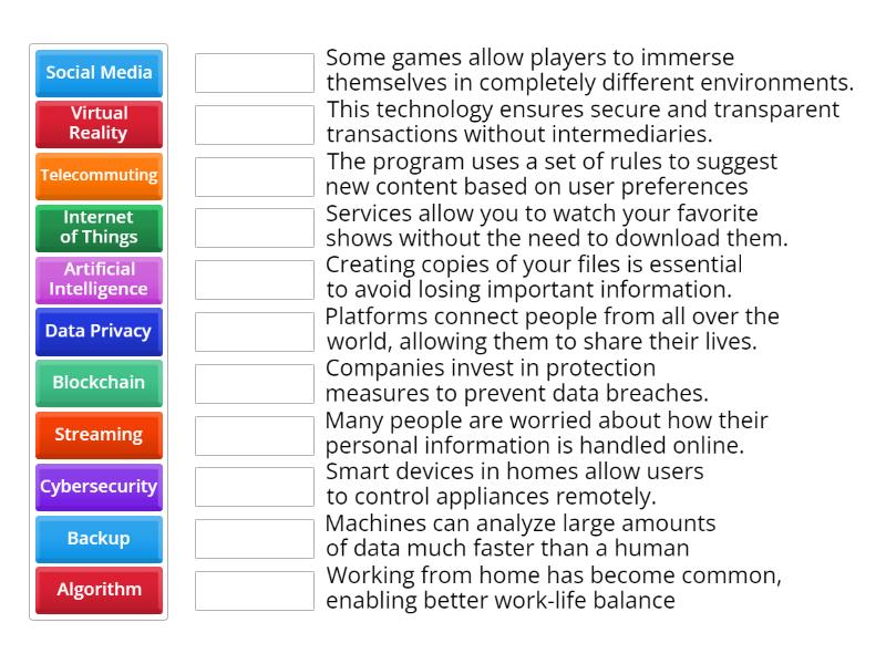 Technology - Match up