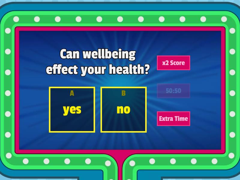 Quiz wellbeing - Gameshow quiz
