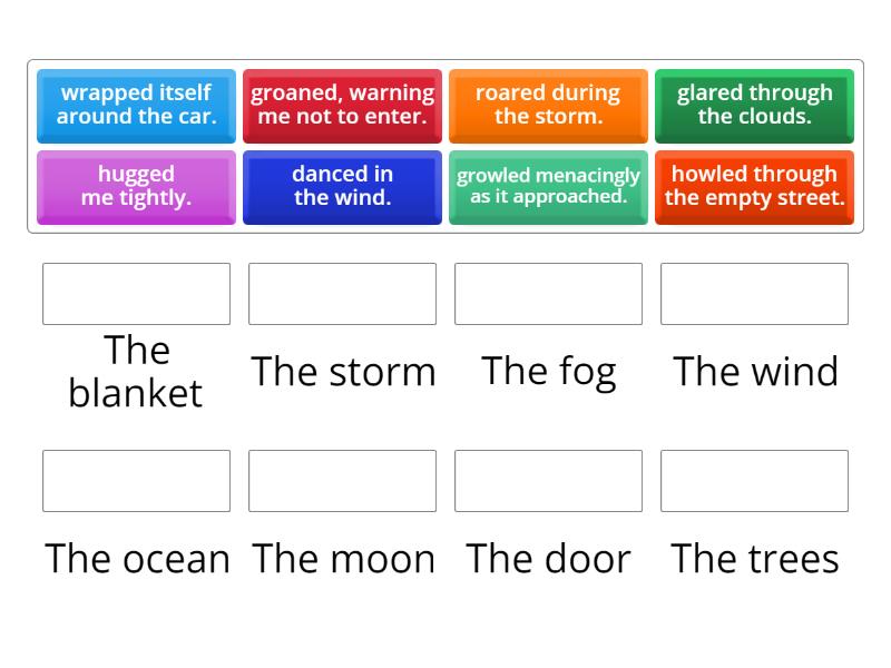 Personification - pair or no pair - Match up
