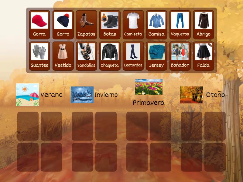 Estaciones. / Seasons. - Group sort