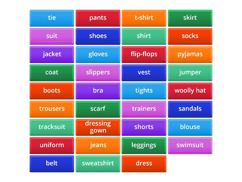 Clothes - Flip tiles