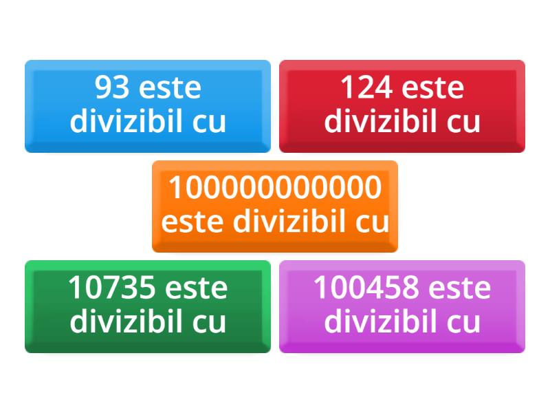 Criterii de divizibilitate - Flip tiles
