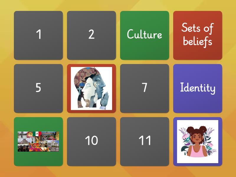 CULTURE AND IDENTITY - Matching pairs