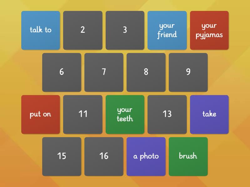 Project 3 Unit 3A Collocations - Matching pairs