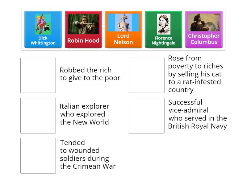 202 Historical figures SB2 - Match up