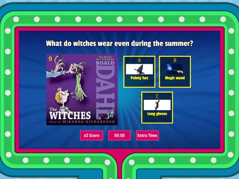 "How to Recognize a Witch" The Witches by Roald Dahl - Gameshow quiz