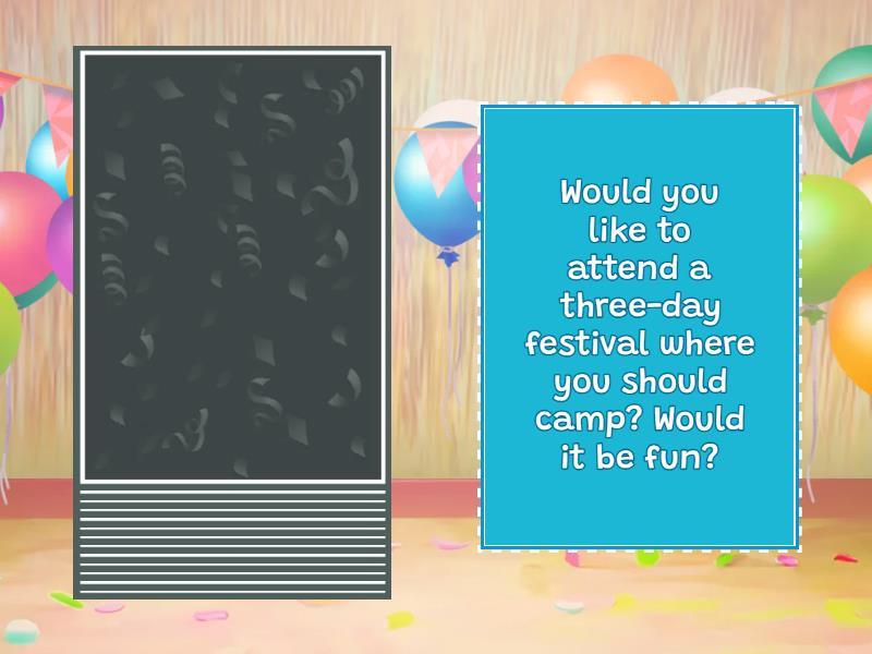 Festivals and Celebrations - Questions - Speaking cards