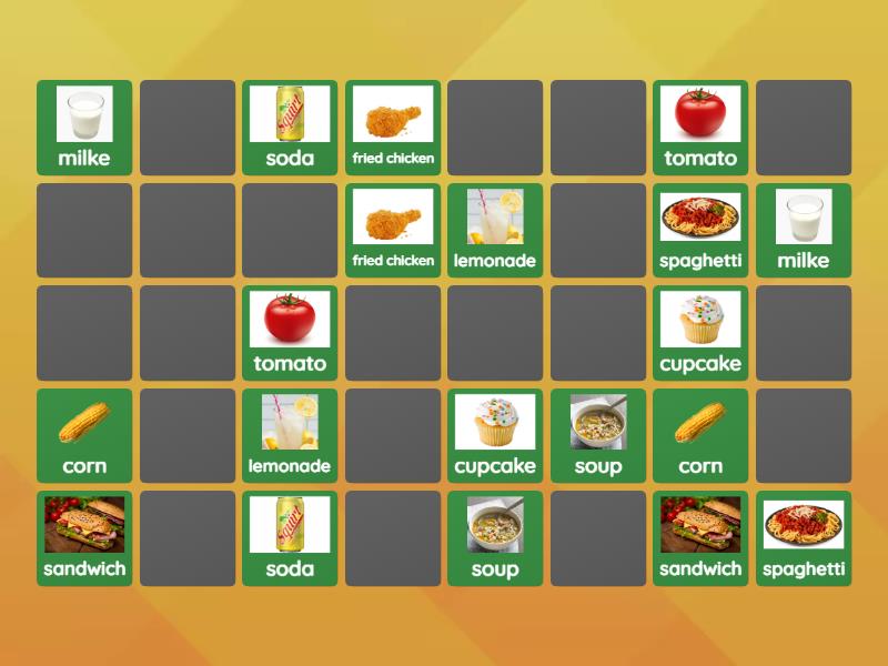 Food - Matching pairs