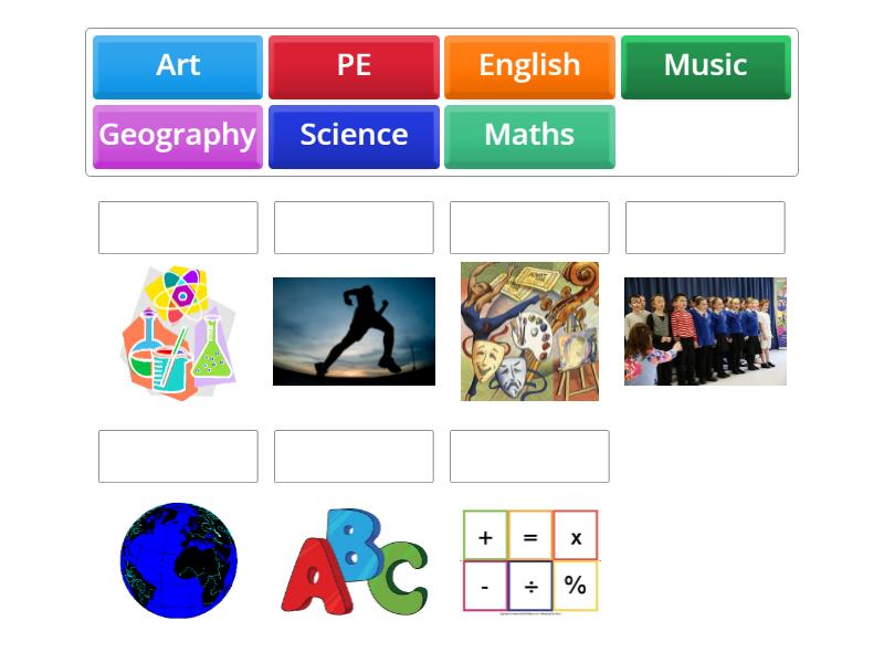 Spotlight 3 (School subjects) - Match up