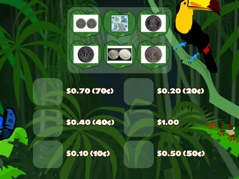 Recognizing Money & The Value of Money - Match up