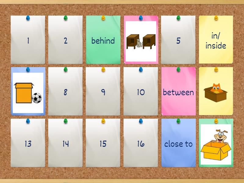 Solutions Elementary 5A Prepositions - Matching pairs