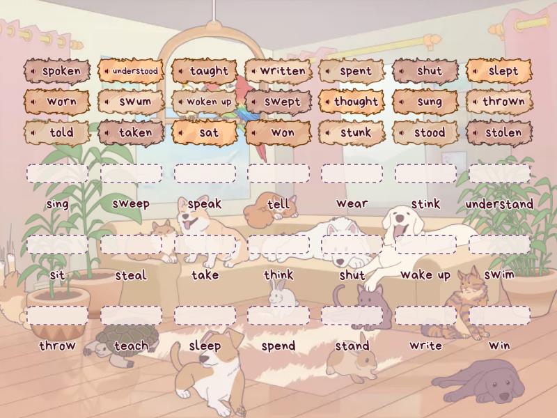 Unit 4 Past participles irregular verbs - Une las parejas