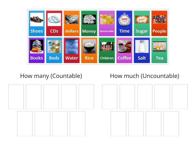 zzz- How much / how many - Group sort
