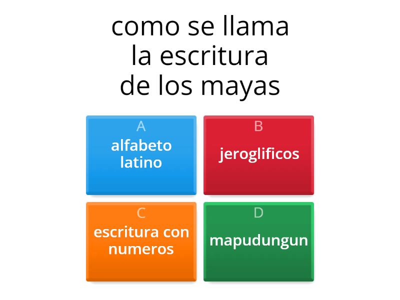 Los mayas - Quiz