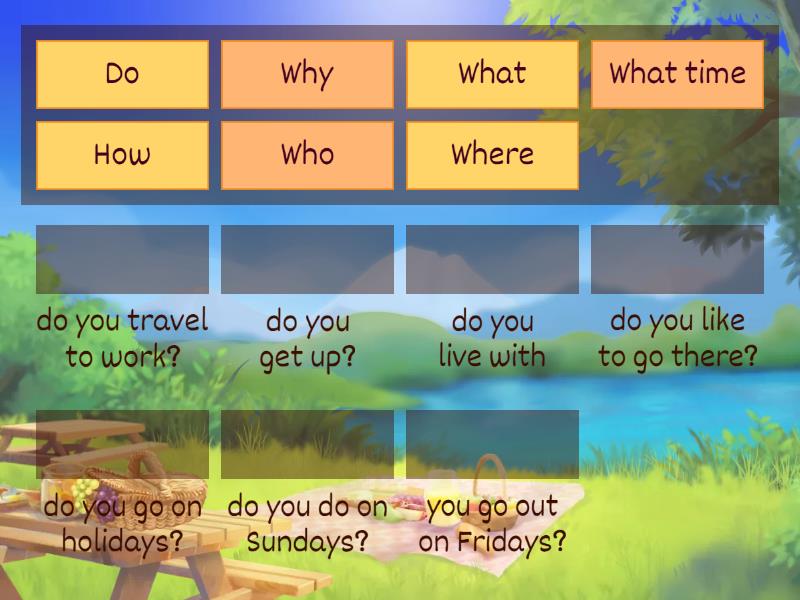 Gossip time! (Question words) - Match up