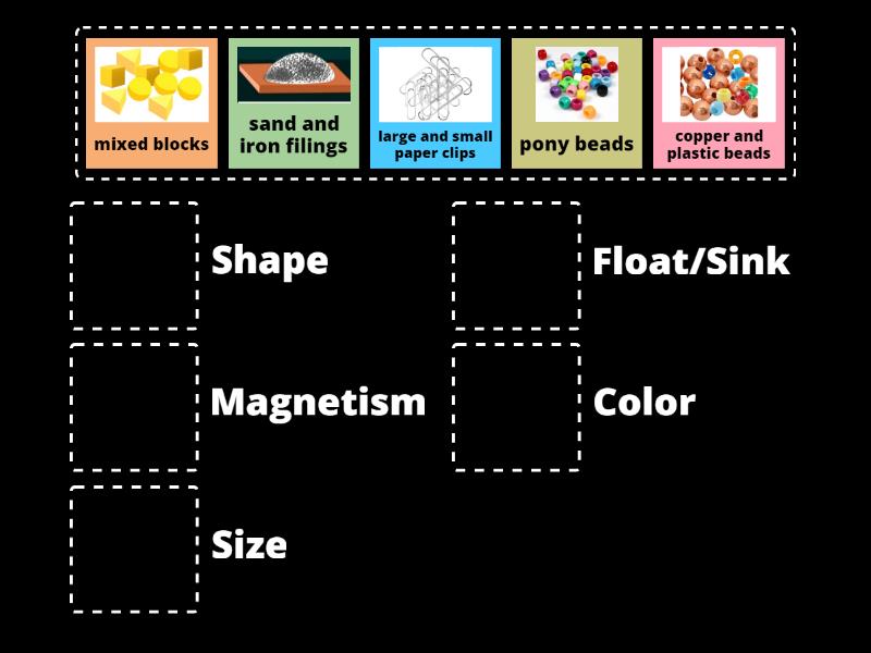 Using Properties to Separate Mixtures - (3rd grade science) - Match up