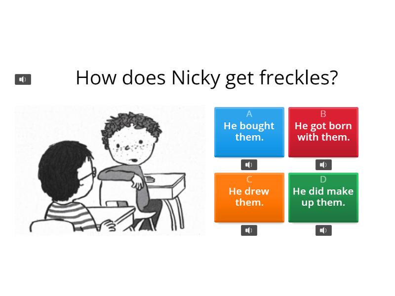Chapter 1 Questions Freckle Juice - Cuestionario