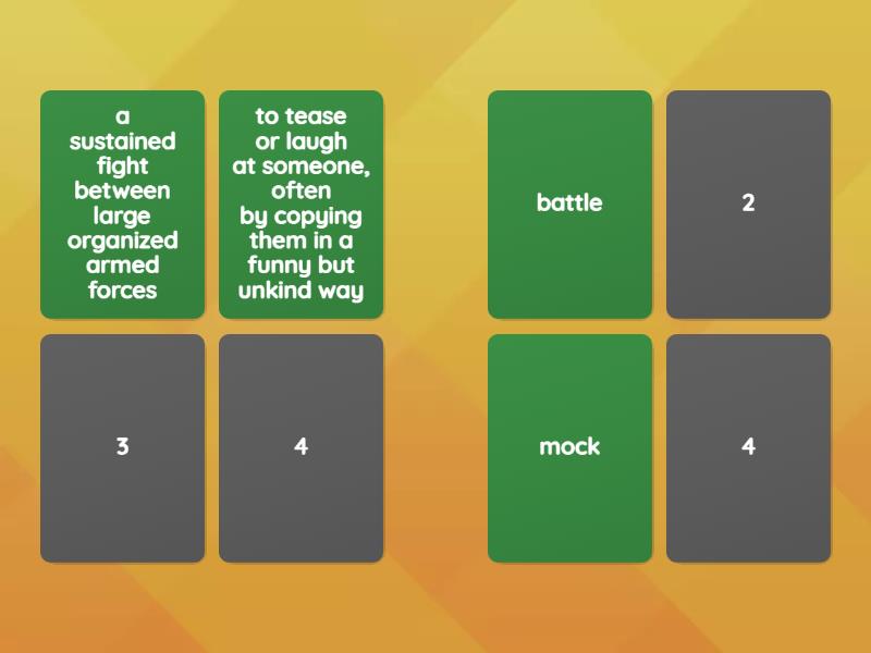 matching type - Matching pairs