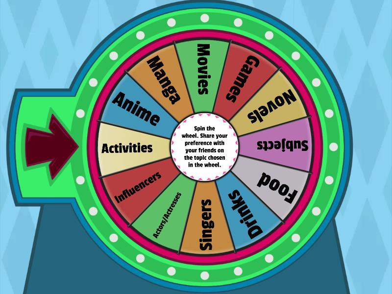TEP3 - Lesson 6 - Preference - Random wheel
