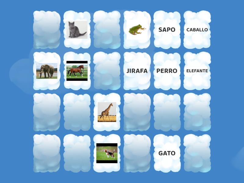Memory game de ANIMALES - Matching pairs