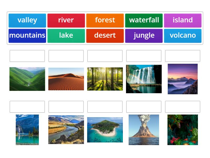 Geographical Features - Match up