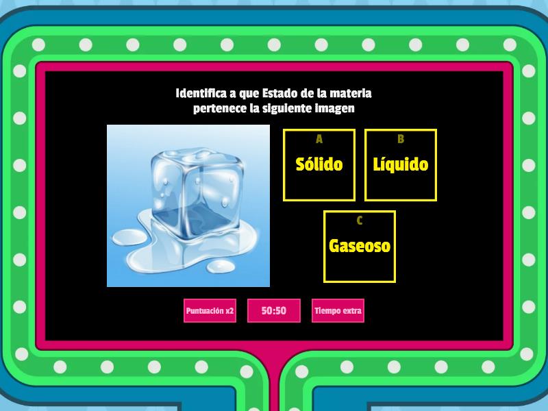 Estados de la materia - Gameshow quiz