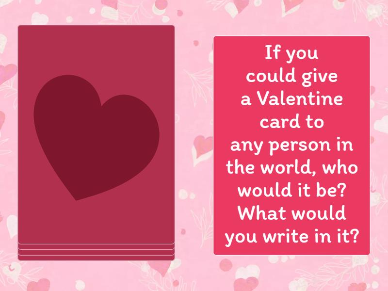 Valentine's speaking - Speaking cards