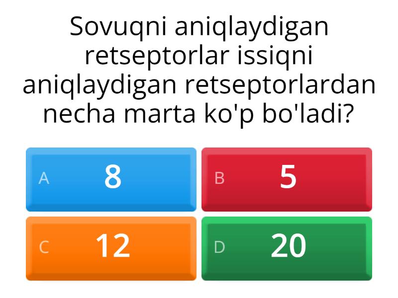 Tabiiy fan 3-sinf 2-qism.Aralash. - Quiz