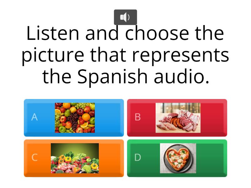 Beber y Comer: Listening Practice - Nettelhorst - Cuestionario