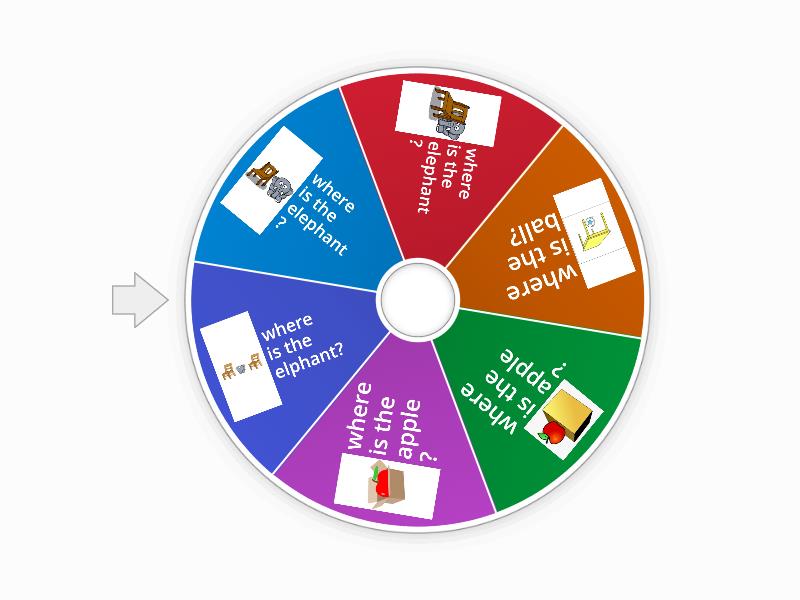 preposition - Spin the wheel