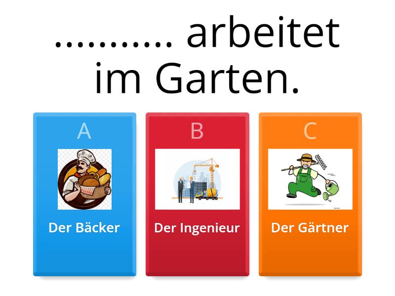 Die Berufe - Quiz