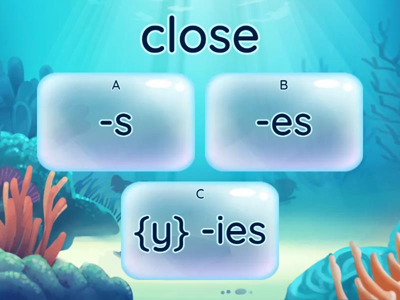 G4 Rules of (s/ es/ ies) with Verbs - Quiz