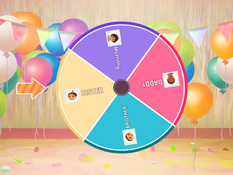 MY FAMILY - Spin the wheel