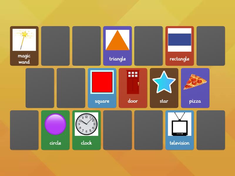 Shapes memory game - Matching pairs
